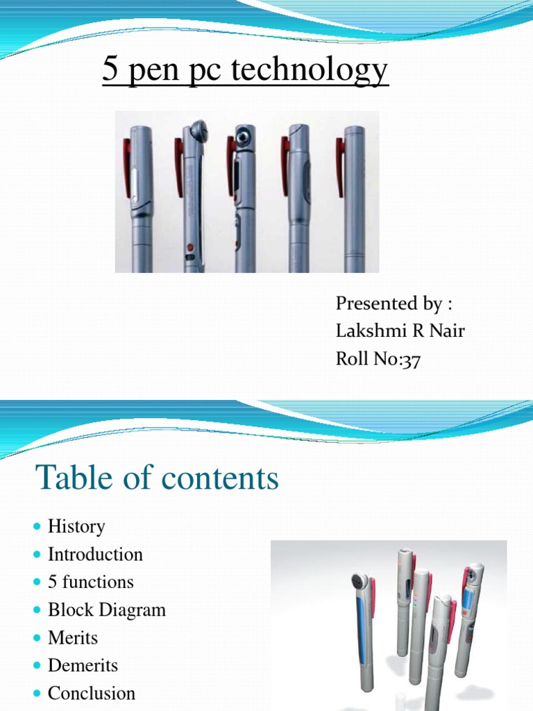 5 Pen PC Technology Presentation | PDF | Digital Camera | Central Processing Unit