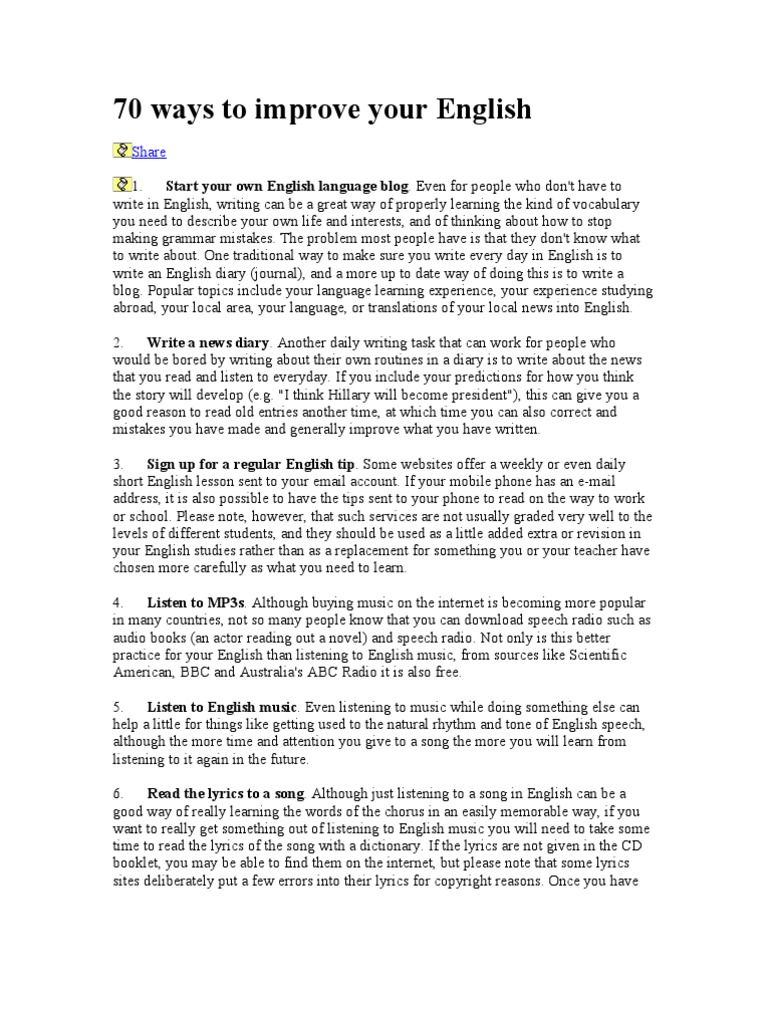 70-ways-to-improve-your-english-pdf-english-language-vocabulary
