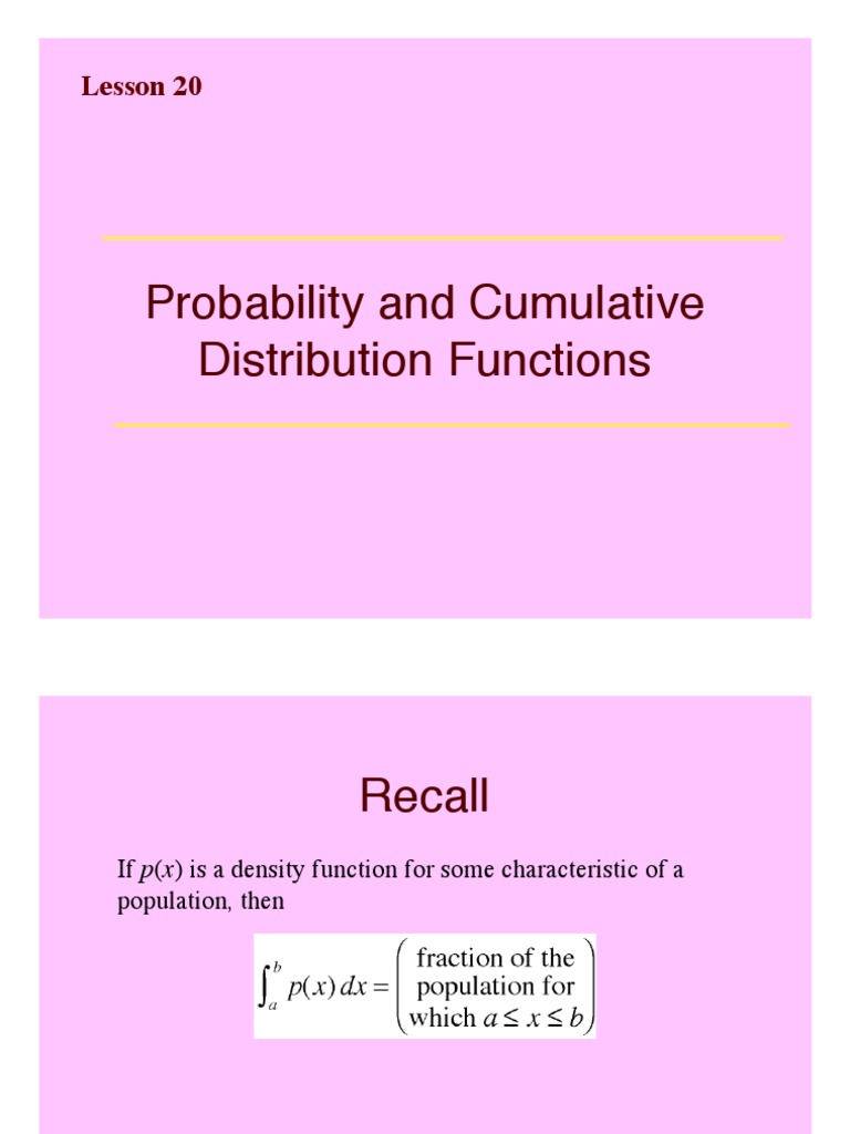 Cumulative Distribution | Normal Distribution | Median