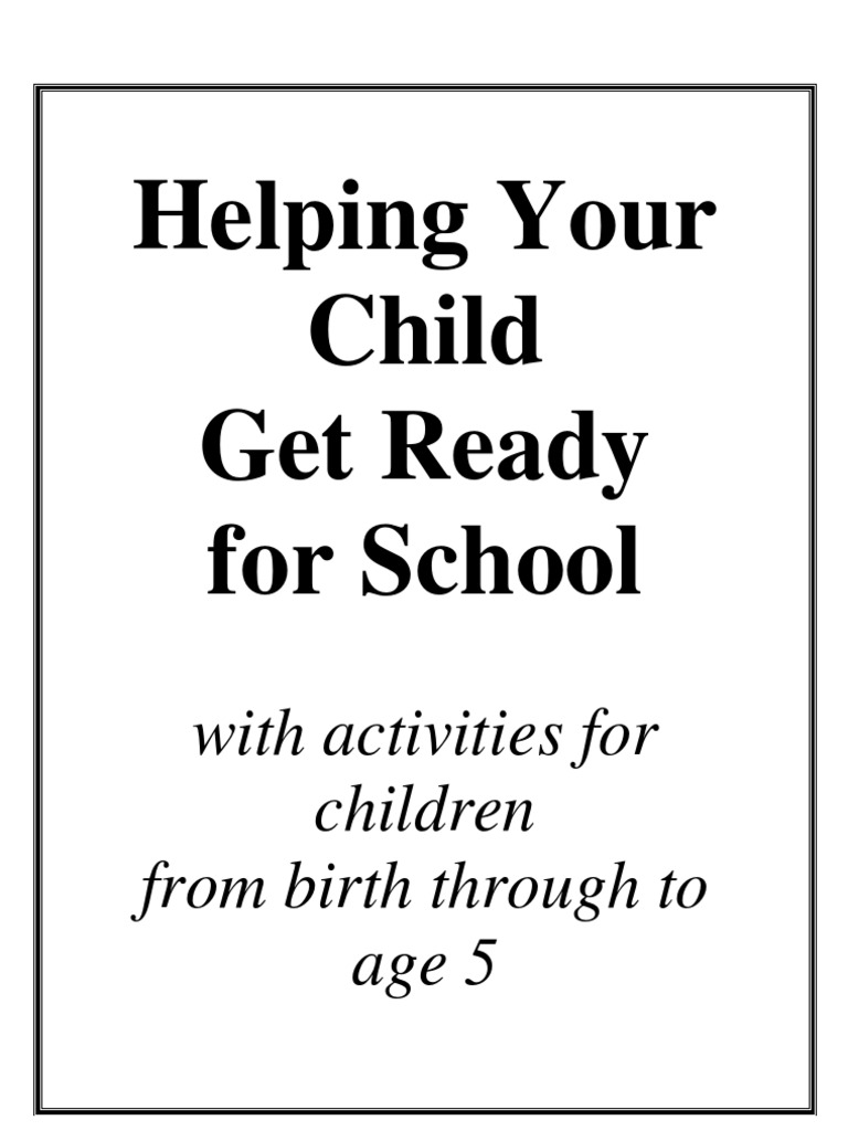 Helping Your Child Get Ready For School | PDF | Wic | Learning