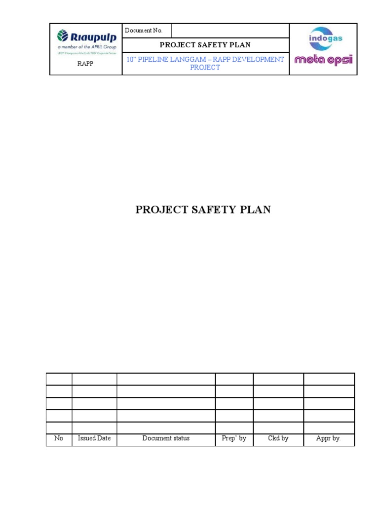 05 Project Safety Plan | PDF | Personal Protective Equipment ...