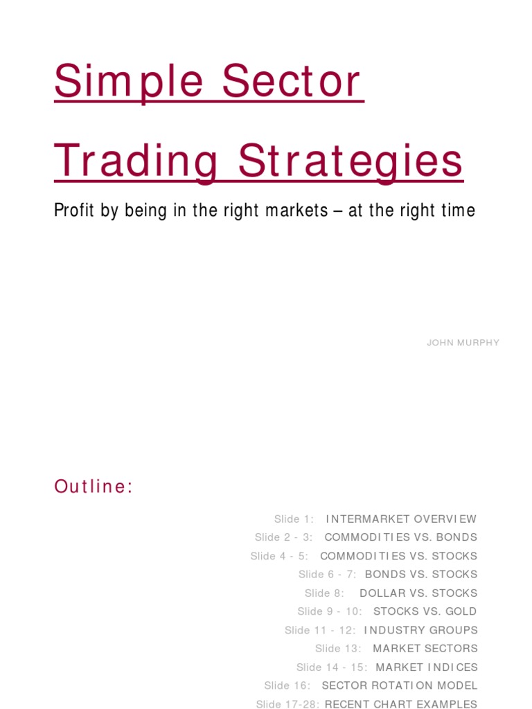 John J. Murphy - Simple Sector Trading | PDF