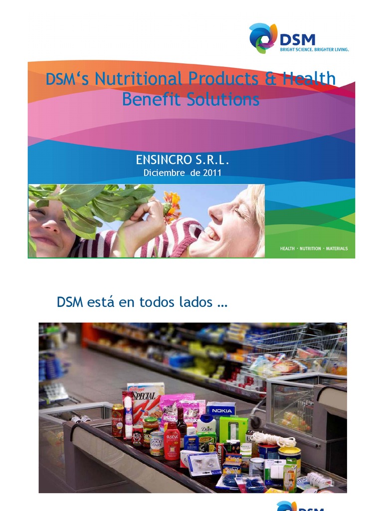 DSM Nutritional Products & Health Benefits | PDF | Vitamina D ...