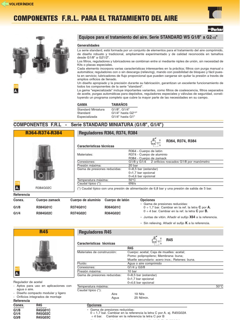 Componentes de Neumatica | PDF | Ingeniería de Edificación | Materiales ...