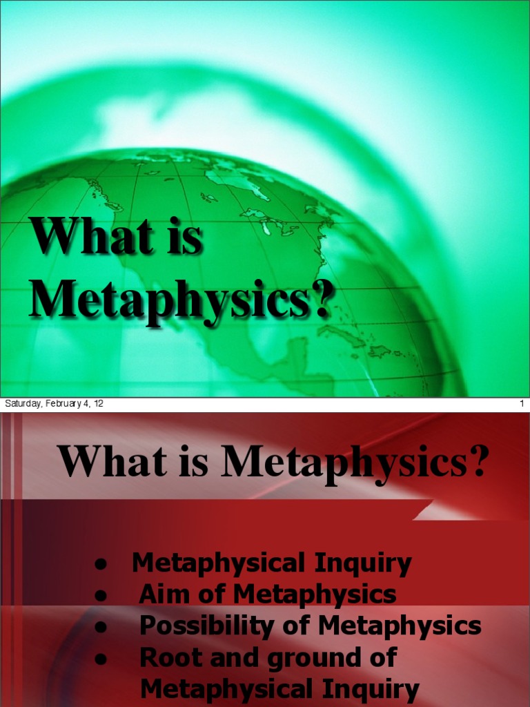 What Is Metaphysics | Metaphysics | Reality
