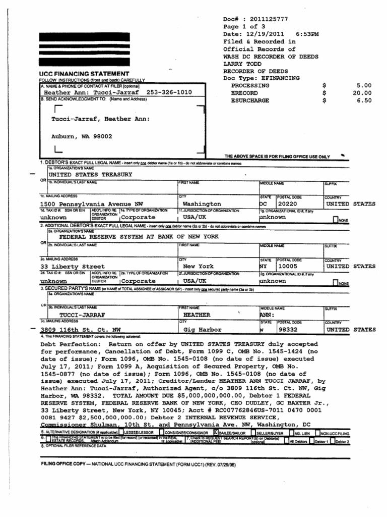 OPPT Trustee Heather Ann Tucci-Jarraf Filings Against Slavery Systems | PDF