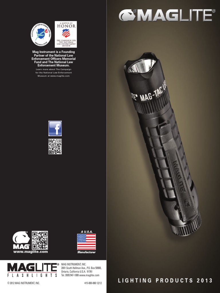 Maglite Catalog | PDF | Flashlight | Light