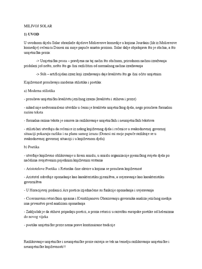 MILIVOJ SOLAR Cijela Skripta | PDF