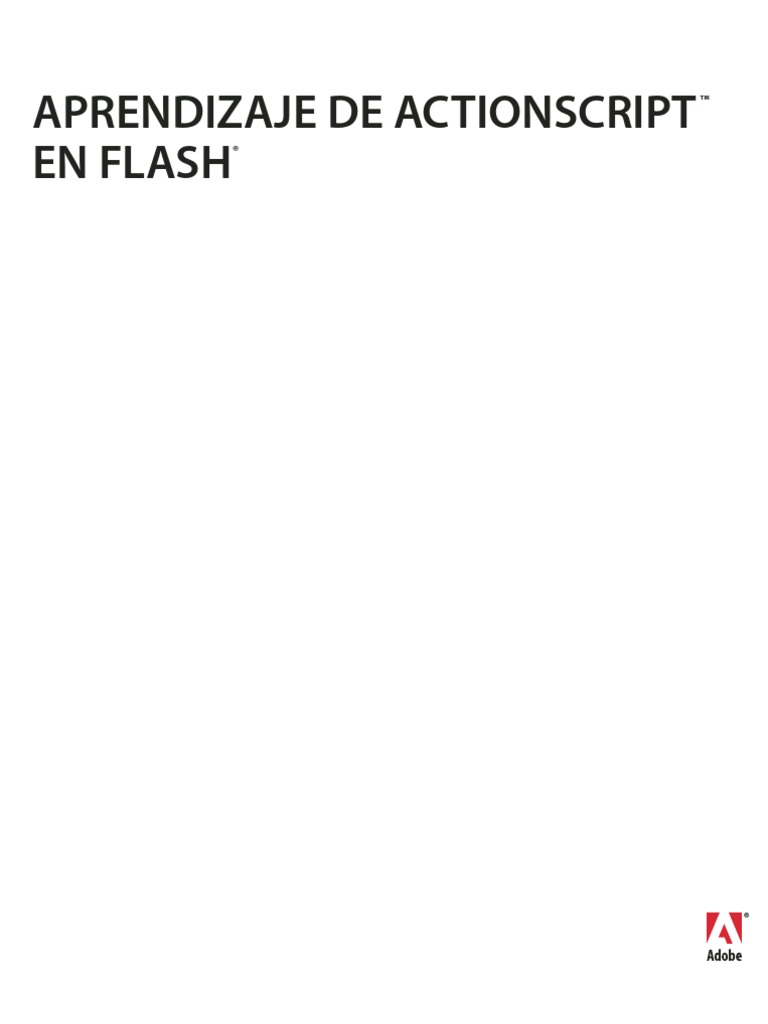 Manual Aprendizaje Action Script en Flash | PDF | Script de acción | Lenguaje de programación