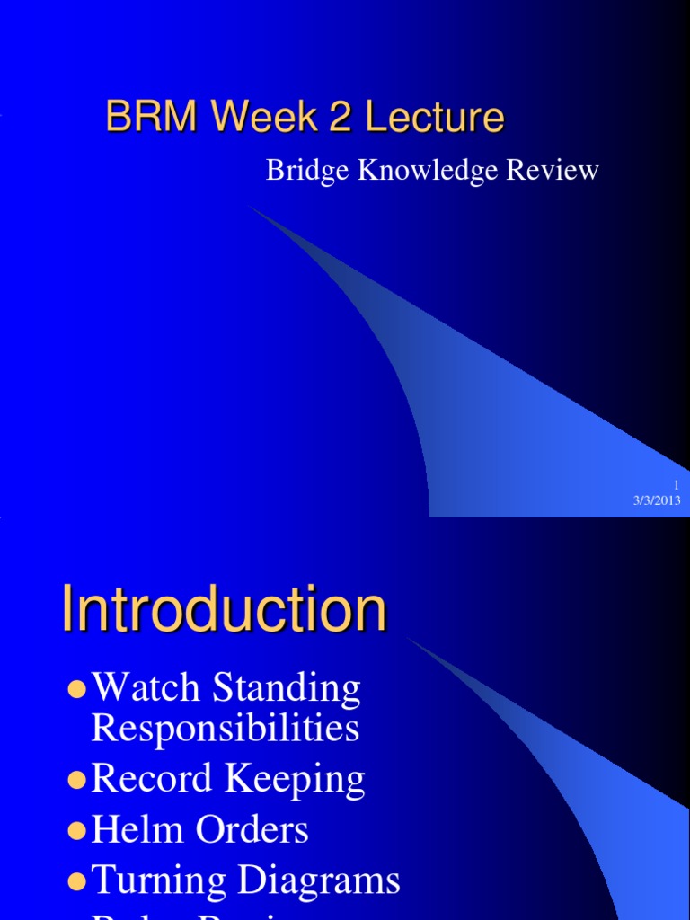 BRM Lecture 2_053 Bridge Resource Management | Compass | Navigation