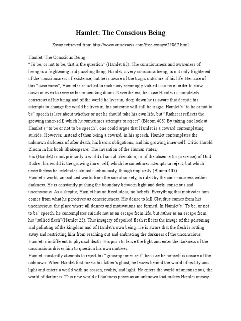 Hamlet's Inner Struggle | PDF | Hamlet | Tragedy