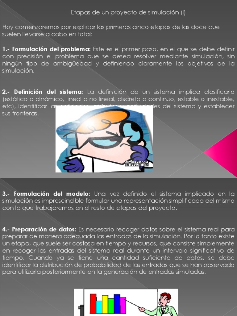 Etapas de Un Proyecto de Simulacion | PDF | Simulación | Software