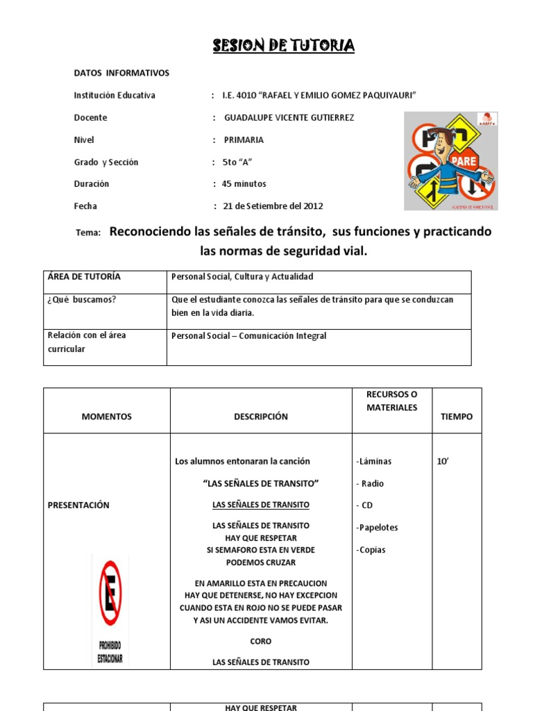 Educación Vial: Señales de Tránsito para Niños | PDF | Semáforo ...