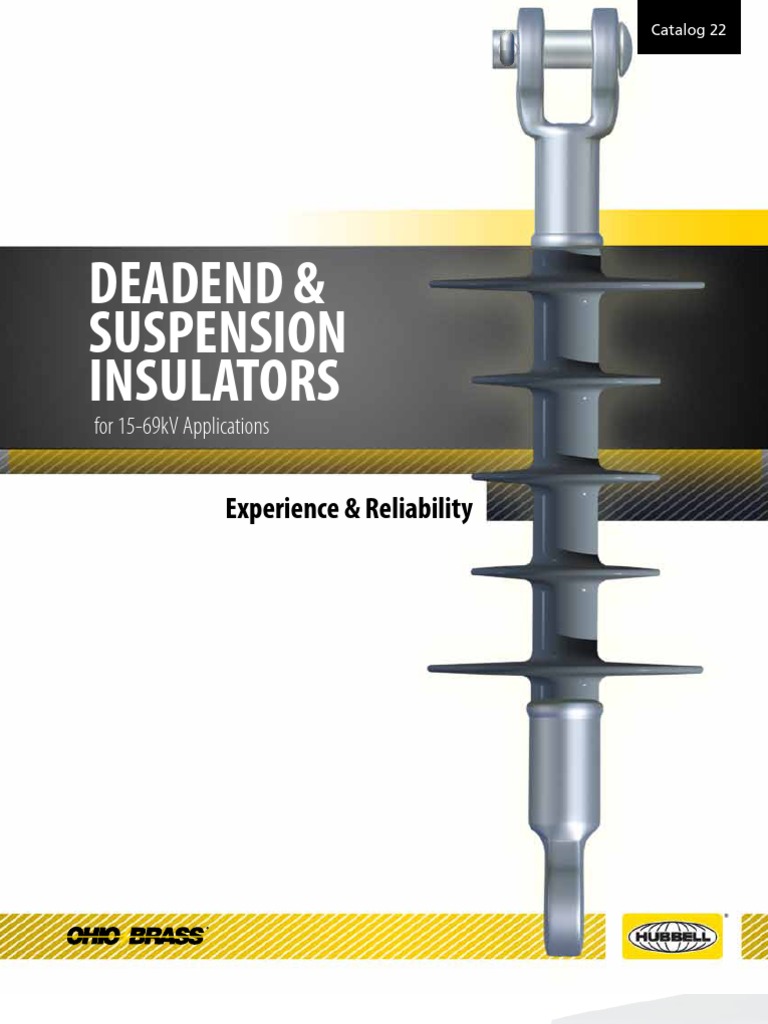 22 Dead-End & Suspension Insulators | PDF | Electric Arc | Insulator ...