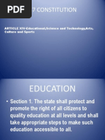 Article Xiv, 1987 Philippine Constitution Article Xiv Education ...