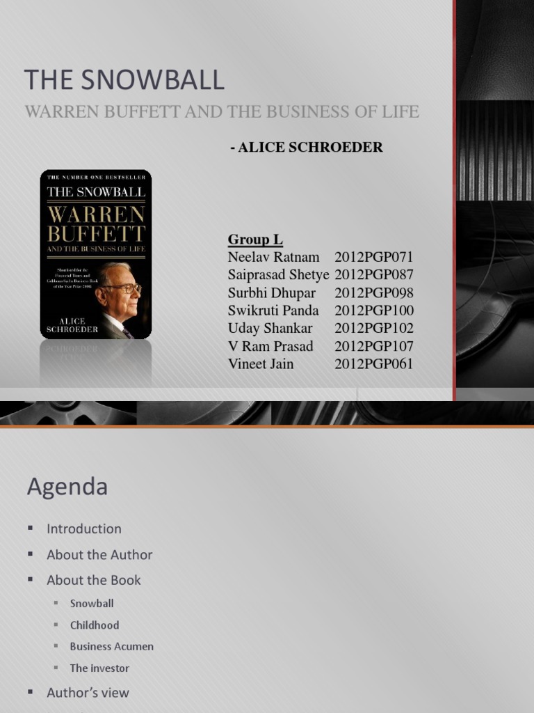 The Snowball: Buffett's Life Insights | PDF | Warren Buffett | Investing