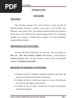 A Project Report On Inventory Management | PDF | Inventory | Perfume