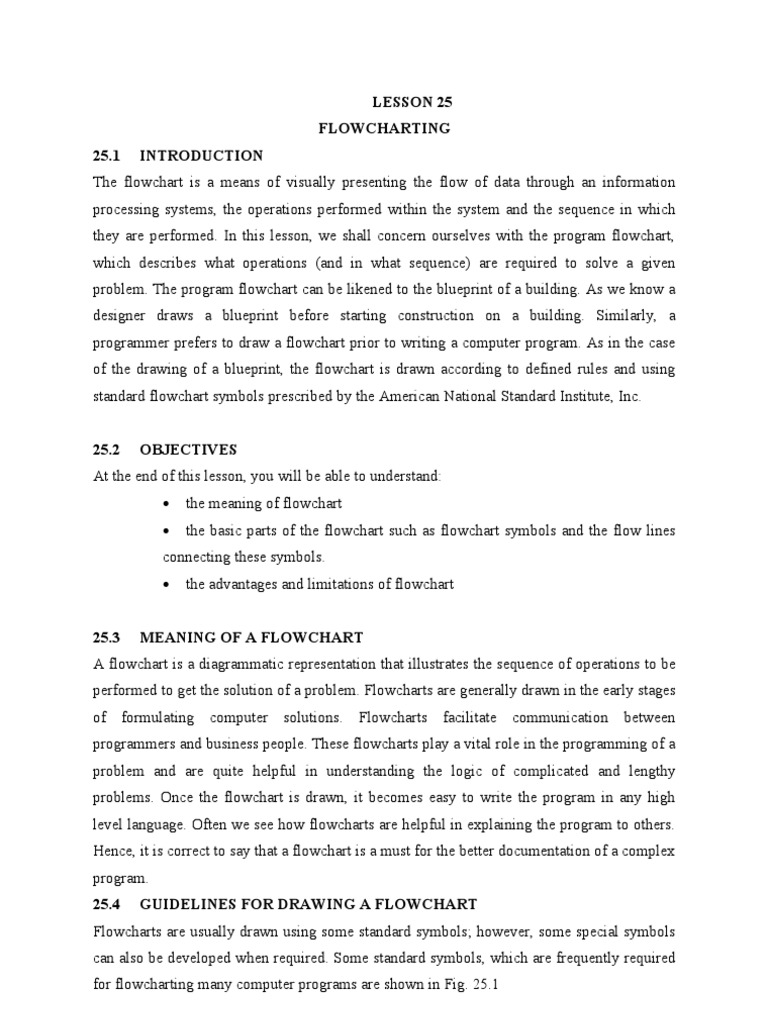 Introduction To Flowcharting | PDF | Computing | Systems Engineering