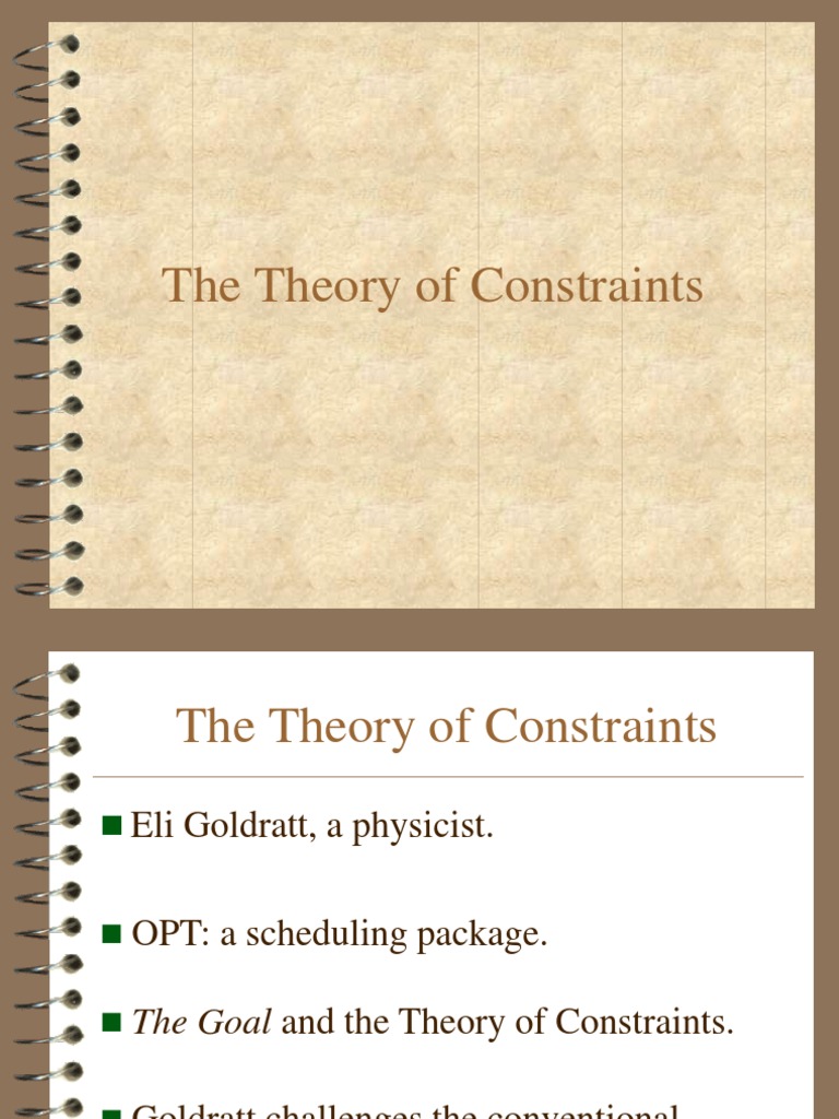 The Theory of Constraints | PDF | Inventory | Production And Manufacturing