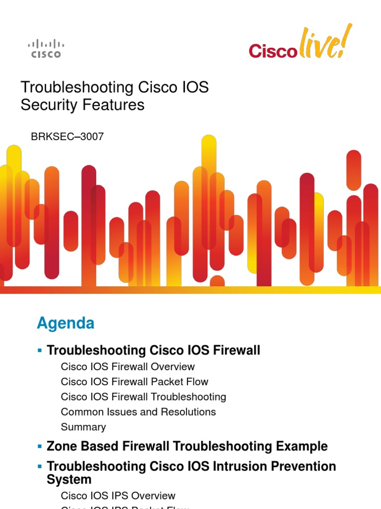 BRKSEC-3007 - Advanced Cisco IOS Security Features (2010 Las Vegas) | PDF | Transmission Control ...
