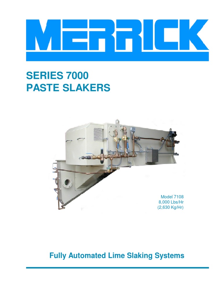 7000 - Brochure - Paste Slaker PDF | PDF | Engines | Valve