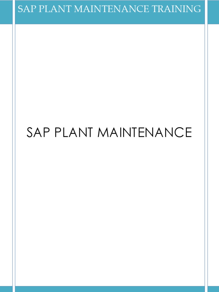 SAP Plant Maintenance Training | PDF | Computing | Information Technology