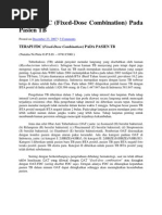 Panduan Penggunaan OAT-FDC TBC | PDF | Kesehatan Holistik