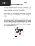 Flywheel Inertia Lab Report | PDF | Potential Energy | Kinetic Energy