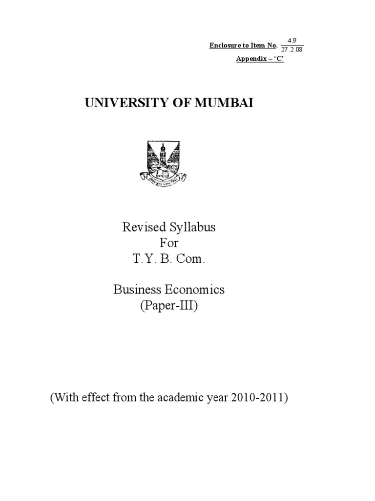 Business Economics - III - TYBCOM | PDF | Public Finance | Financial ...