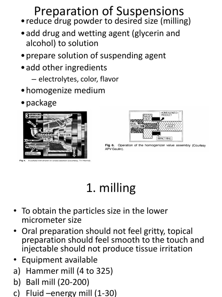 Suspension Preparation Methods | PDF | Business | Cooking, Food & Wine