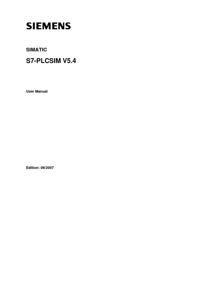 S7-Plcsim V5.4 | PDF