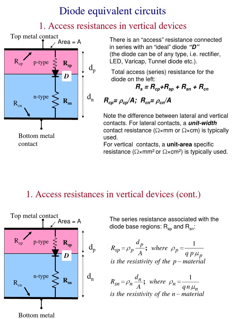 12 SC Diode Equivalent Circuits | PDF