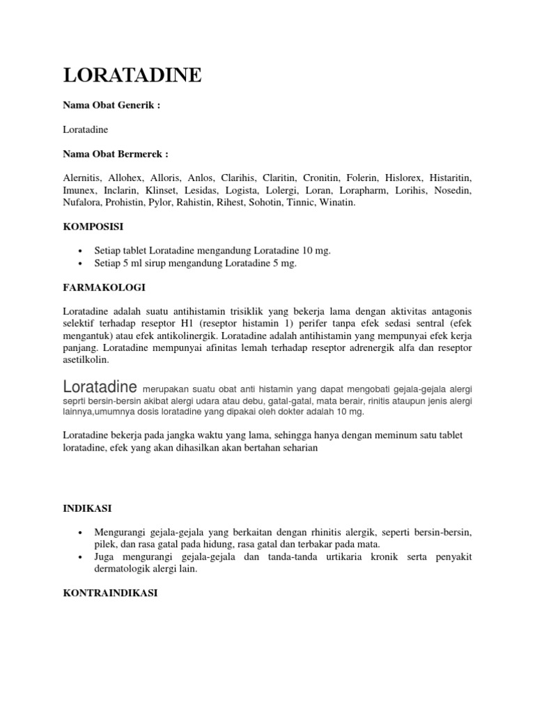 LORATADINE | PDF