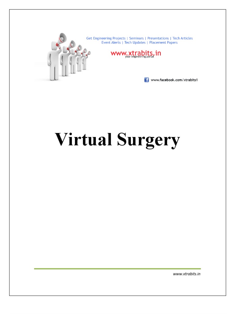 Virtual Surgery Pdf Virtual Reality Simulation