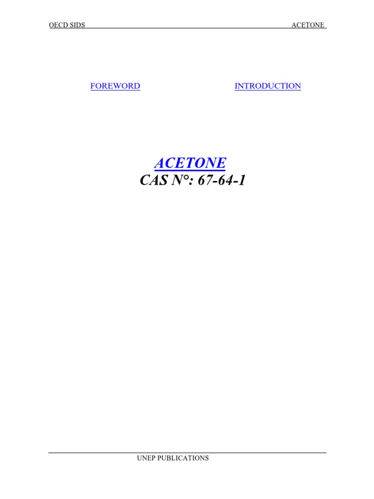 Acetone PDF | Download Free PDF | Ketosis | Sewage Treatment