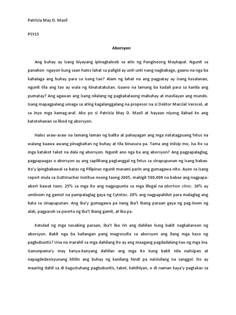Aborsyon | PDF