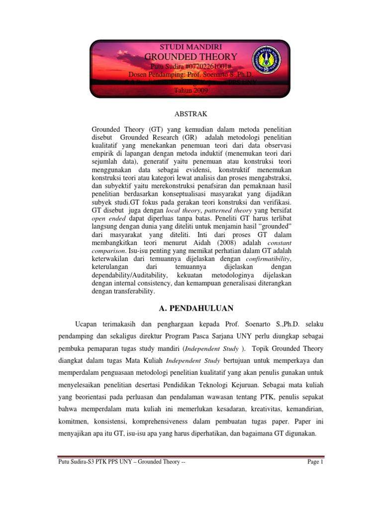 Grounded Theory | PDF