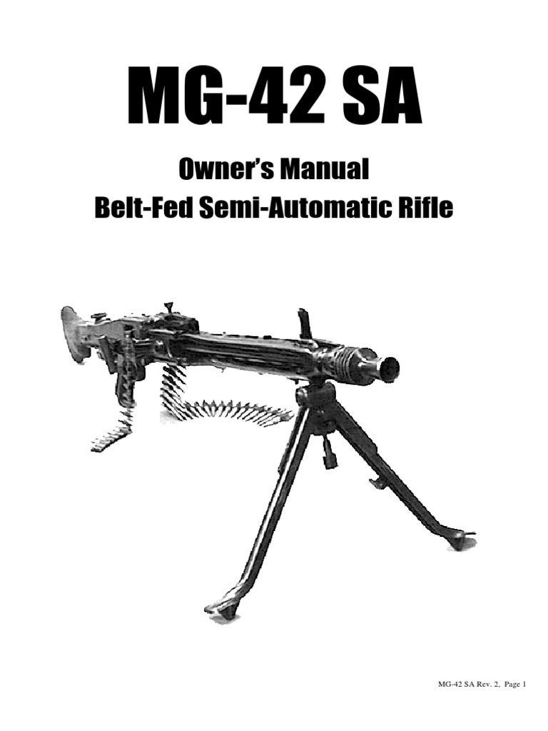 Mg 42 Semi Manual | Trigger (Firearms) | Cartridge (Firearms)