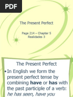 216 - Tiempos Perfectos | PDF | Perfect (Grammar) | Grammatical Tense