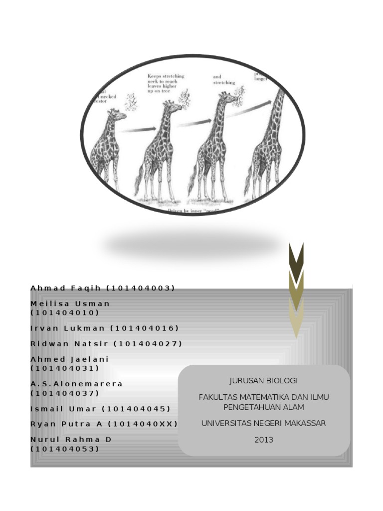 Teori Evolusi Lamarck | PDF