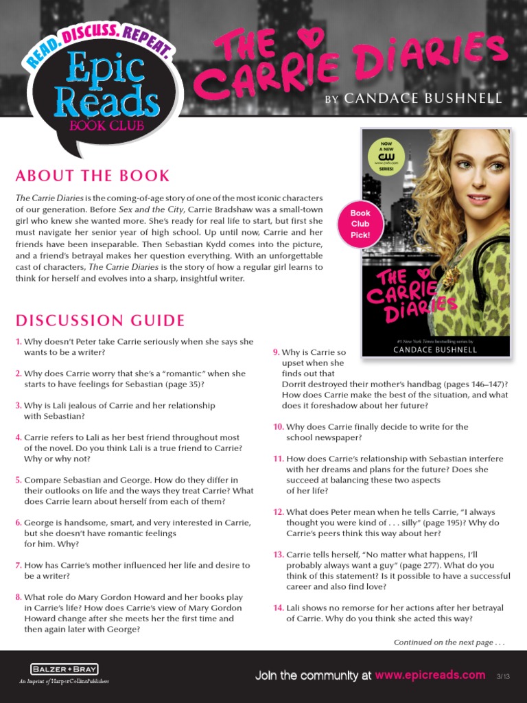 Teen Book Club: The Carrie Diaries | PDF