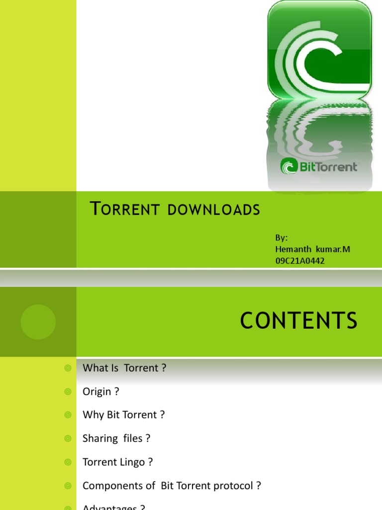 Torrent Download | PDF | Peer To Peer | Client–Server Model