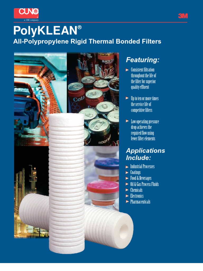 Polyklean: All-Polypropylene Rigid Thermal Bonded Filters | PDF ...