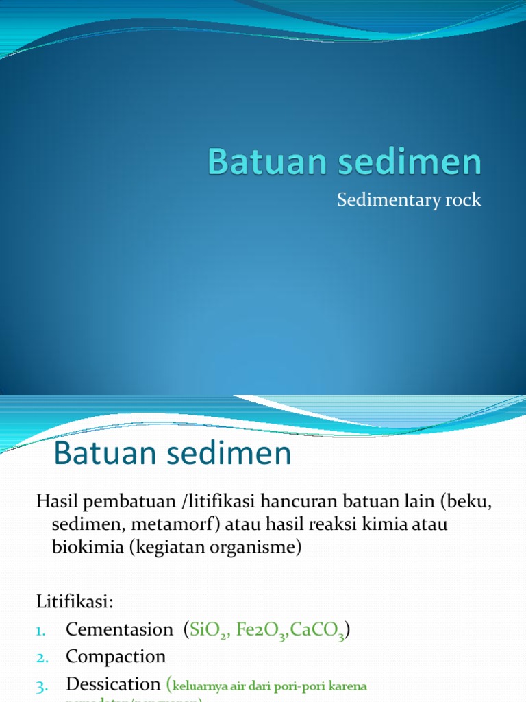 Batuan Sedimen | PDF
