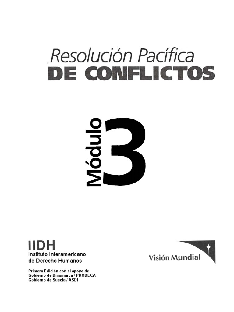 Resolucion de Conflictos Modulo 3 | PDF | Conflicto (proceso) | Negociación