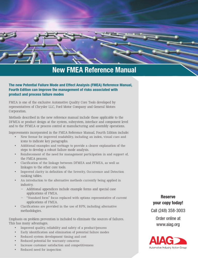 FMEA New AIAG VDA FMEA Handbook Failure Mode And Effects, 53% OFF