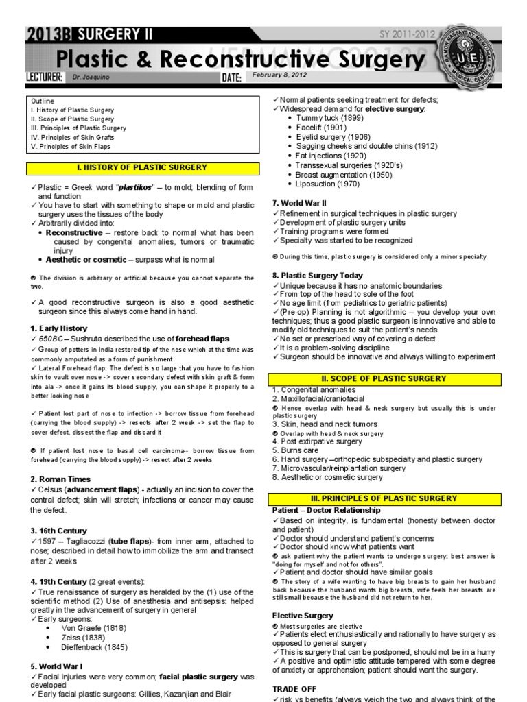 Surgery Trans Checked | PDF | Plastic Surgery | Surgical Procedures