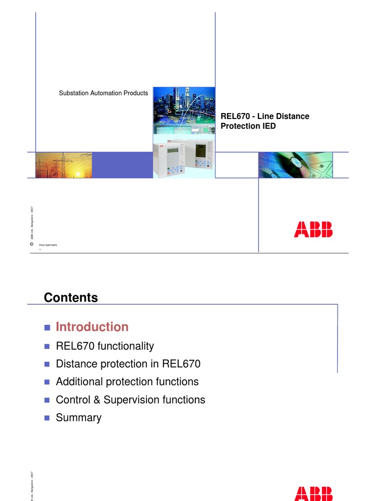 Line Distance Protection IED REL 670 | PDF | Electricity | Electromagnetism
