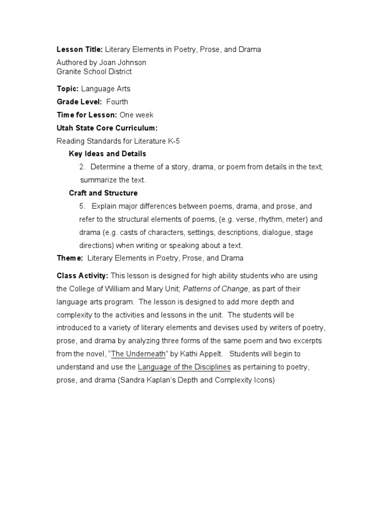 Poems About School Drama