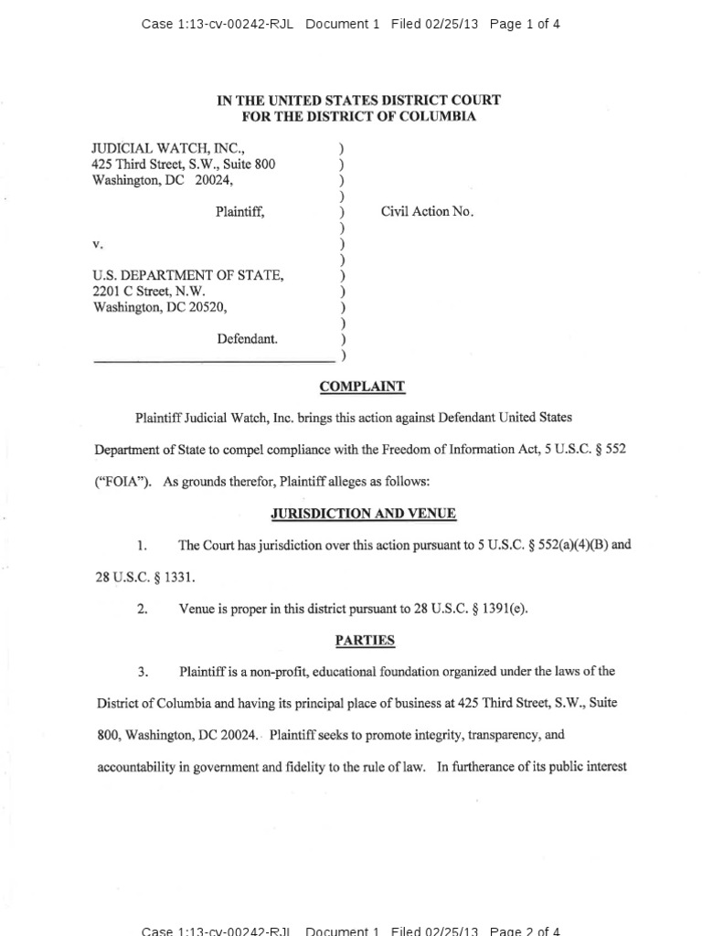 State Complaint 1 - Filed | PDF | Law